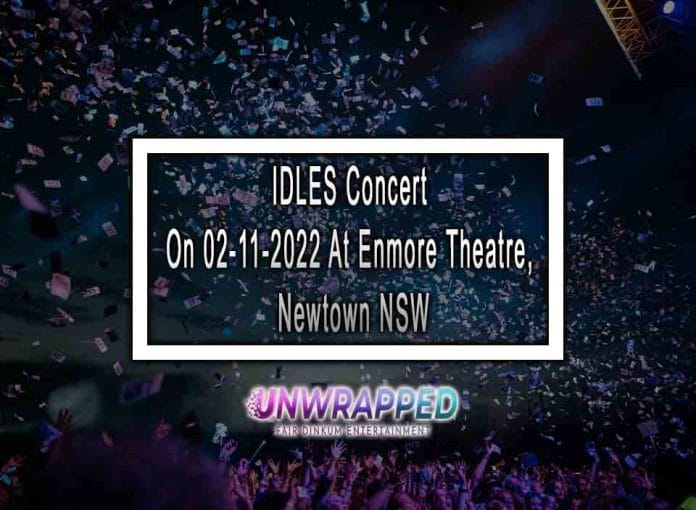 IDLES Concert On 02-11-2022 At Enmore Theatre, Newtown NSW