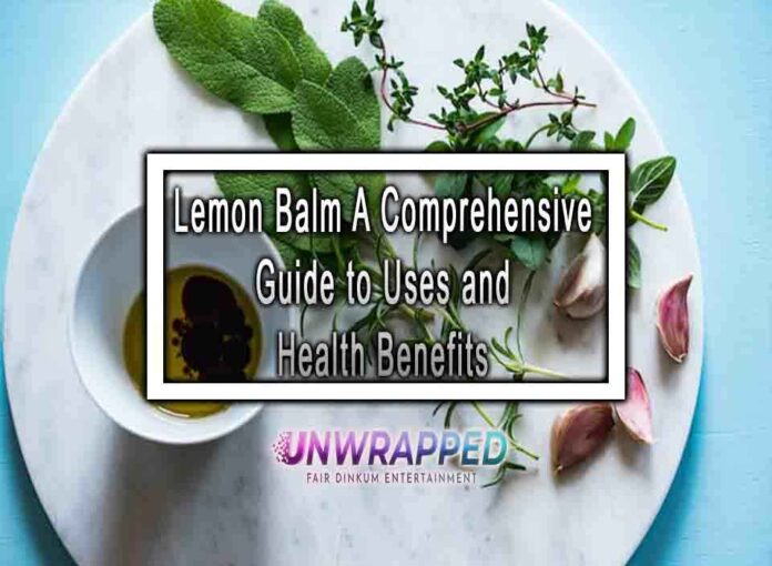 Lemon Balm A Comprehensive Guide to Uses and Health Benefits